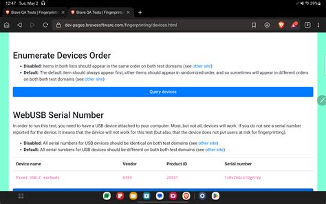 Remove Or Randomize Serial Numbers From Webusb Accessible Devices