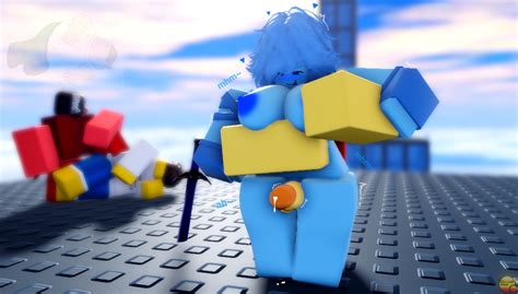 Rule 34 1boy 1girls 3d Areolae Background Characters Block Tales Blue