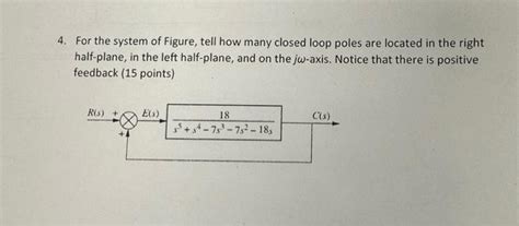 Solved For The System Of Figure Tell How Many Closed Chegg