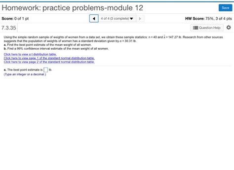 Solved Homework Practice Problems Module 12 Score 0 Of 1