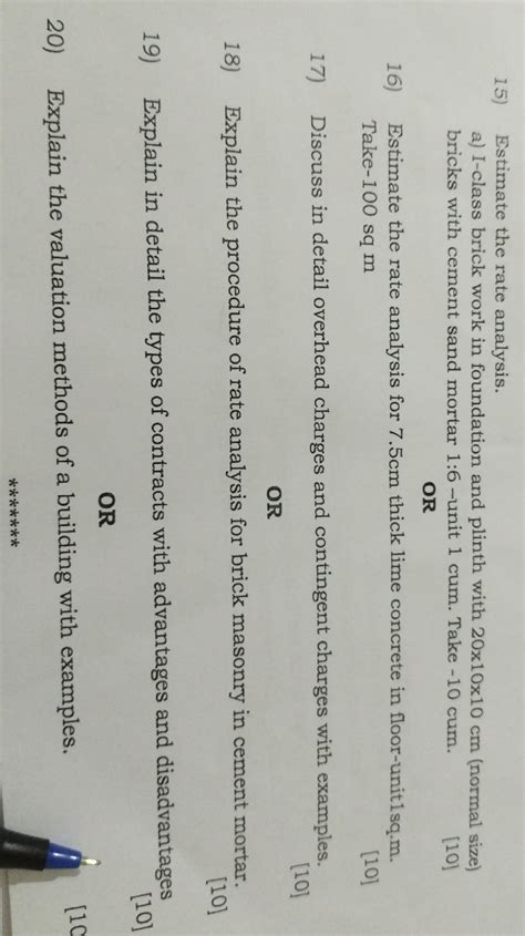 Estimate The Rate Analysis A I Class Studyx