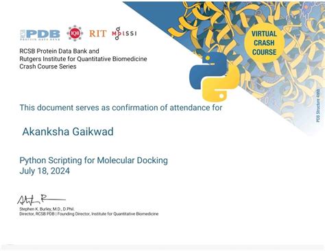 Akanksha Gaikwad On Linkedin Python Moleculardocking