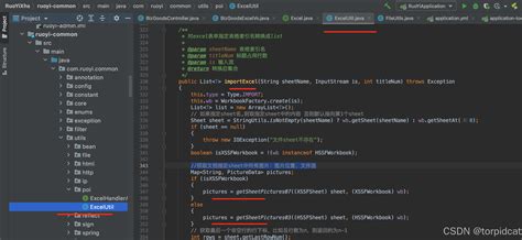 Ruoyi 若依 Excel导入 图片上传保存若依excel导入图片 Csdn博客