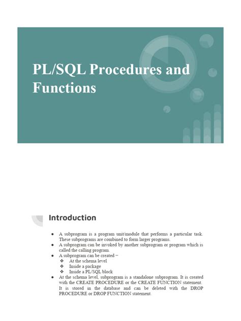 Pl Sql Procedures And Functions Pdf Pdf