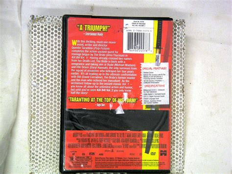 Kill Bill Vol 2 Dvd