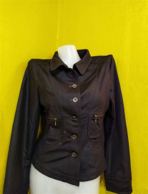 Eterno Belleza Leatherette Jacket Spandex Womens Fashion Coats
