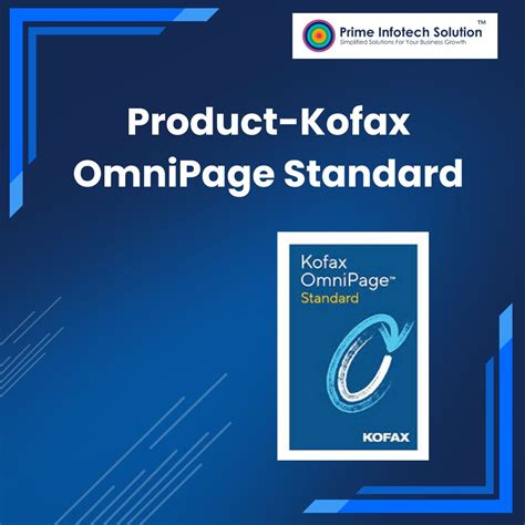 Prime Infotech Solution On Linkedin Omnipagestandard Documentconversion Efficientworkflows