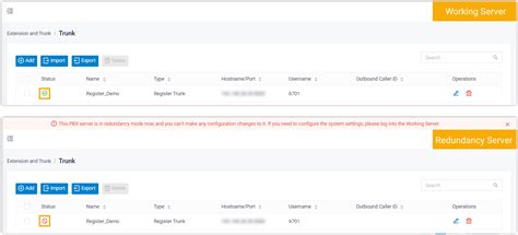 server redundancy on sip trunks and webrtc trunks