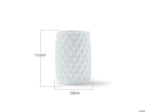 European Embossed White Ceramic Bathroom Set Clean Vicedeal