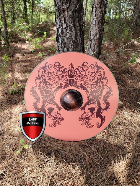 Norse Mythology Edda Ragnarök Wooden Fenrir Knot Wolf Viking Round Shield Etsy