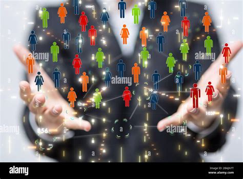 A Big Data Visualization Network Connection Structure Stock Photo Alamy