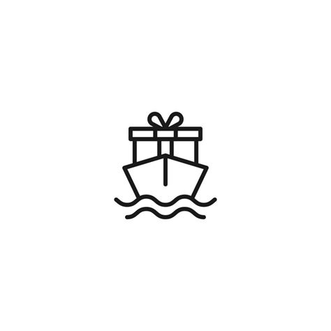 Cargo Shipping Filled Line Icon Linear Style Sign For Mobile Concept And Web Design Outline