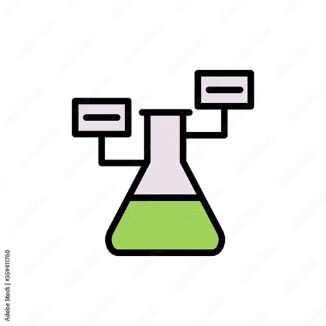 Flask Analysis Icon Simple Color With Outline Vector Elements Of Stinks Icons For Ui And Ux