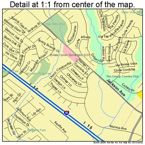 Murrieta California Street Map 0650076