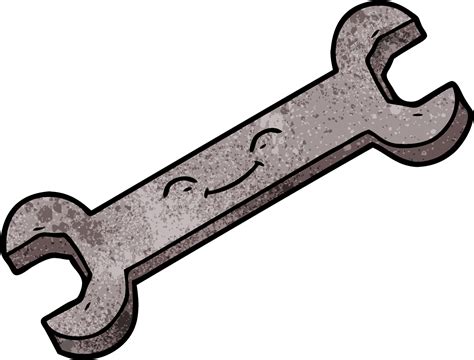 Cartoon Spanner Drawing PNG