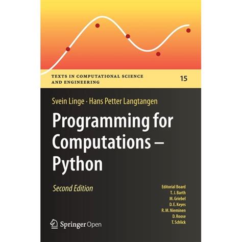 Texts In Computational Science And Engineering Programming For Computations Python A Gentle