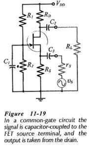 Common Gate Circuit Equivalent Circuit Voltage Gain
