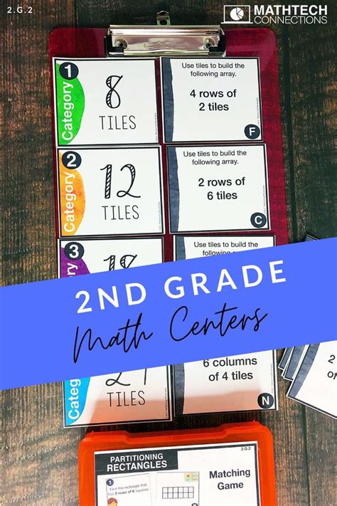 2nd Grade Math Centers Partitioning Rectangles Into Rows And Columns 2g2