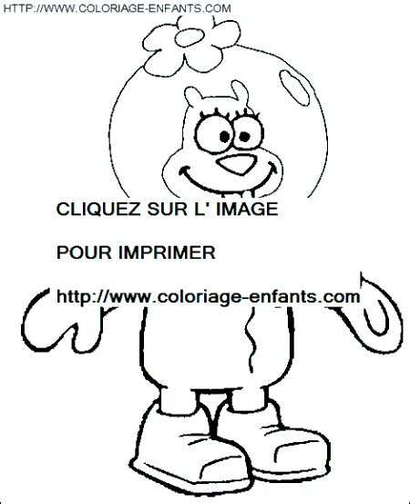 Coloriage Bob Eponge Sandy En Scaphandrier Gratuit à Colorier Bob Eponge Sandy En Scaphandrier