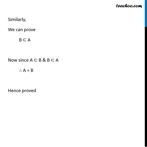 Question Assume That P A P B Show That A B Sets Class