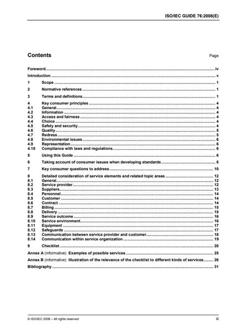 ISO IEC Guide Development Of Service Standards Recommendations For Addressing Consumer