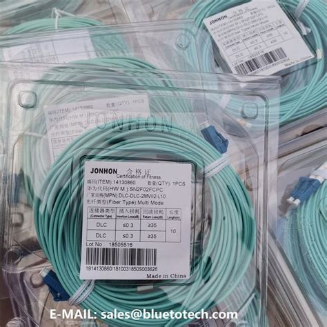 Jonhon Huawei Fiber Optic Patch Cord Lc Lc Om3 Multimode Duplex Jonhon
