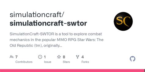 Issues · Simulationcraftsimulationcraft Swtor · Github