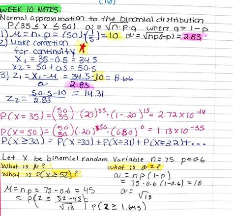 Normal Approx To The Binomial Distribution L L 0 J W Er Lo N