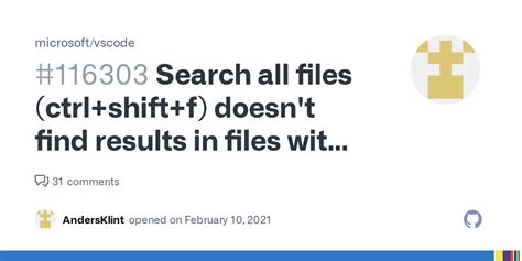 Search All Files Ctrlshiftf Doesnt Find Results In Files With Very Long Filepaths Unless