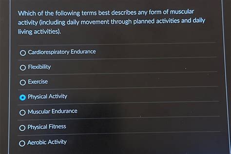 Solved Which of the following terms best describes any form | Chegg.com