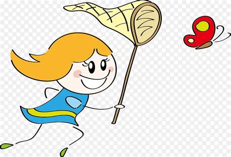 抓蝴蝶的女孩png图片素材下载图片编号qrzxmveq 免抠素材网