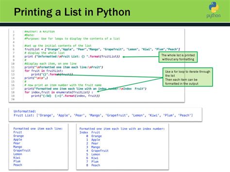 Python Lists Ppt Download