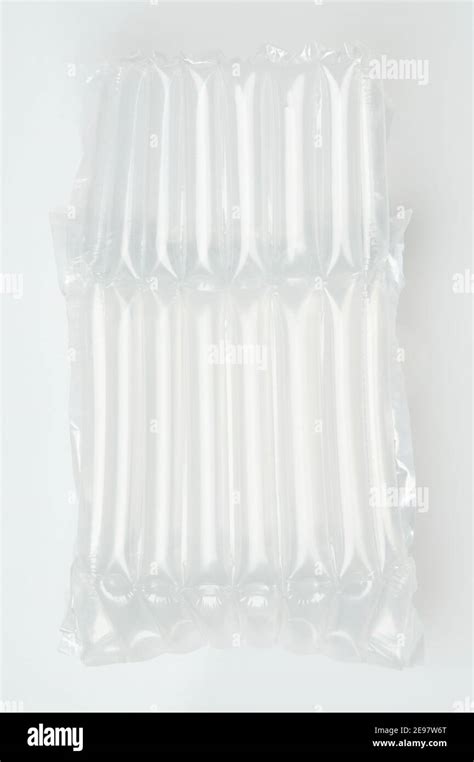 Bubble Safety Parcel Wrap Isolated On Studio Background Secure Packing Shipping Theme Stock