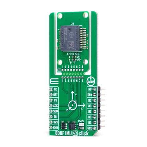 6dof Imu 26 Click 6 Axis Motion Sensing Mikroe 6572