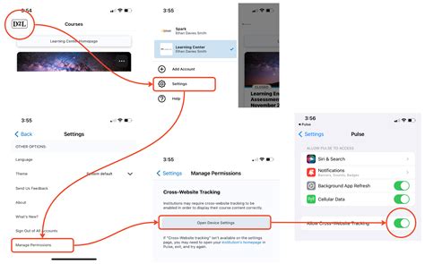 Enabling Third Party Cookies On A Mobile Device Brightspace