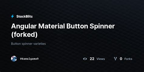 angular material button spinner forked stackblitz