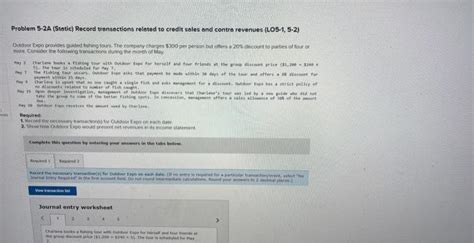Solved Problem 5 2a Static Record Transactions Related To