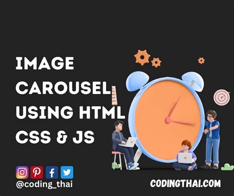 Coding Thai Image Carousel Using Html Css And Javascript