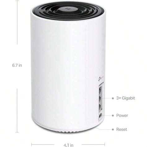 TP Link AI Deco Mesh Dual Band WiFi 6E Router Built Up WiFi Router 270m2 Coverage 5 400 Mbps