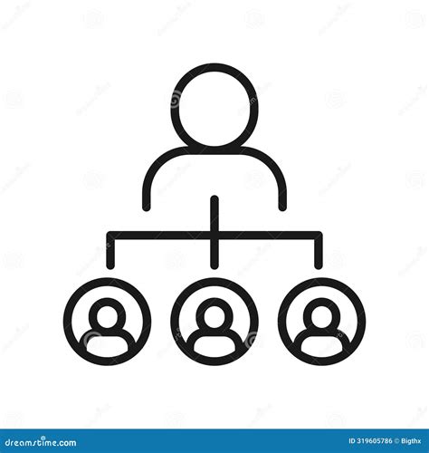 Hierarchy Structure Employee Icon Network Business Company Symbol