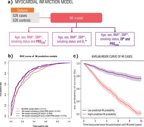 Development And Performance Of Mi Predictive Models A Diagram