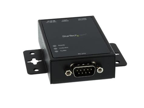 StarTech Com NETRS2321P 1 Port RS232 Serial To IP Ethernet Converter Device Server Aluminum