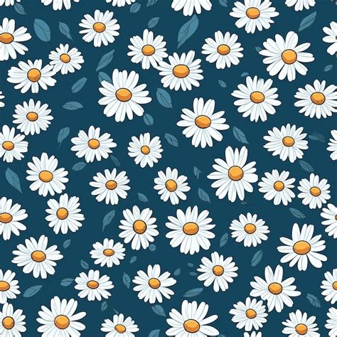 Premium AI Image Small Daisy Pattern