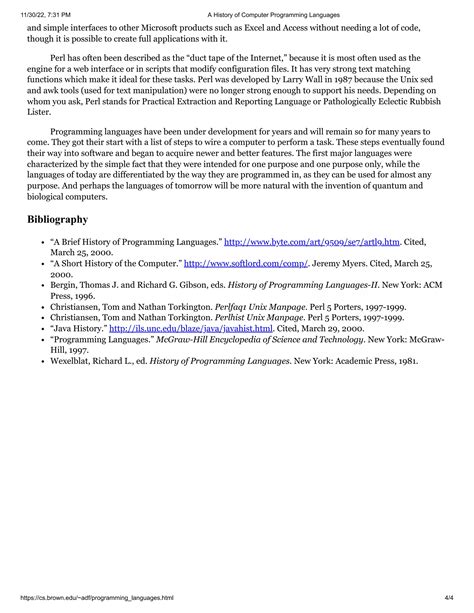 A History Of Computer Programming Languagespdf