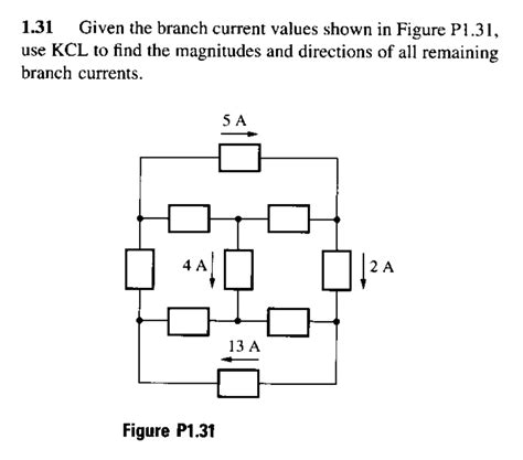 Solved 1 31 Given The Branch Current Values Shown In Figure Chegg Com