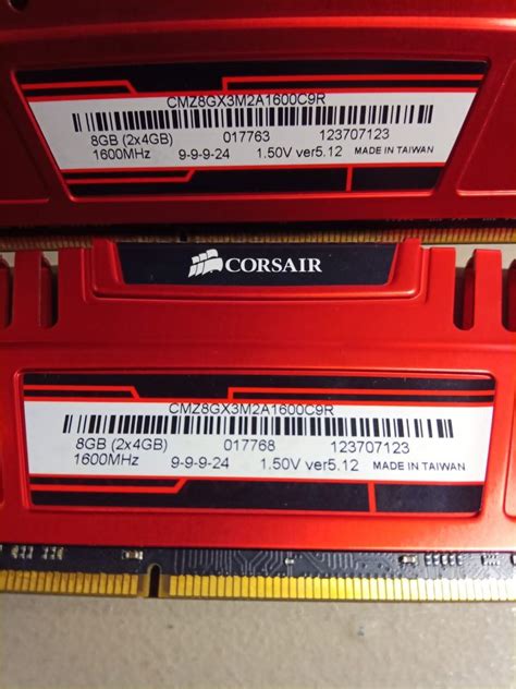 Corsair Vengeance Ddr3 Ram Red Computers And Tech Parts And Accessories Computer Parts On Carousell