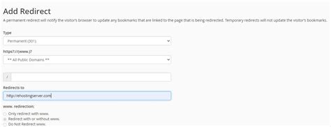 How To Redirect A Website In Cpanel