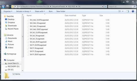 lack of sequence presets in pp cs6 adobe community 4174202