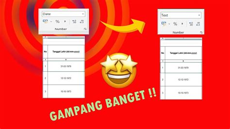 Cara Mudah Mengganti Format Date Menjadi Text Tanpa Merubah Data