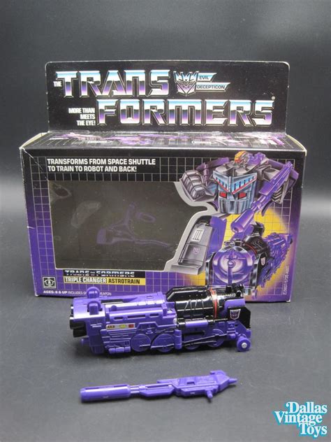 1985 Hasbro Transformers G1 Complete Astrotrain With Box 1f